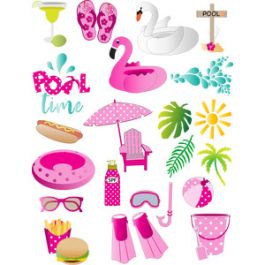 pool planner stickers