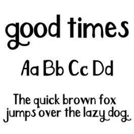 cg good times font