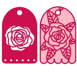 rose gift tags
