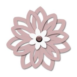 layered cutout outline flower|265699