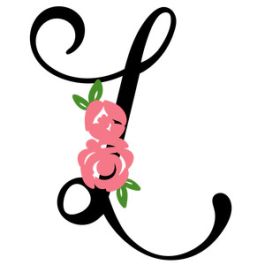 split flourish monogram set - w