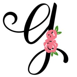 split flourish monogram set - w