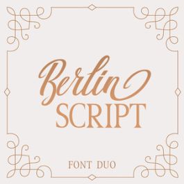 berlin script font duo