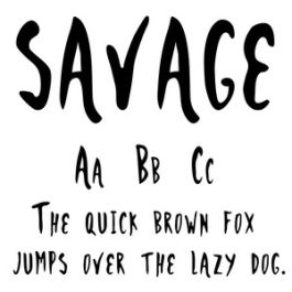 cg savage font