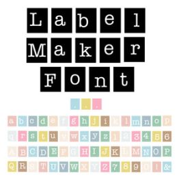 label maker font