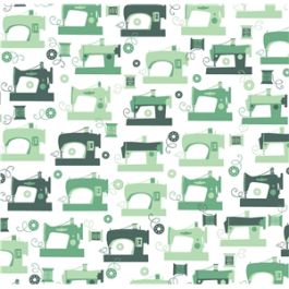 vintage sewing machine pattern