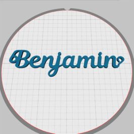 benjamin name pendant