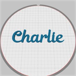 charlie name pendant
