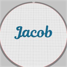 jacob name pendant