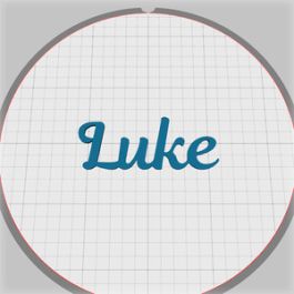 luke name pendant