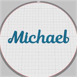 michael name pendant