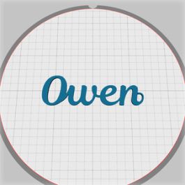 owen name pendant
