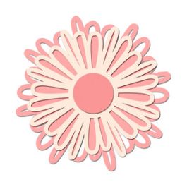 large daisy cutout flower