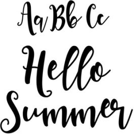 hello summer script font