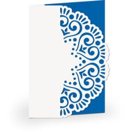 5x7 lace edge card