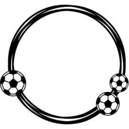 soccer balls circle frame