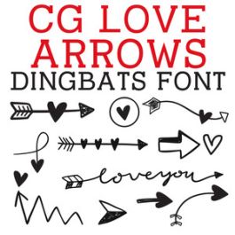 cg love arrows dingbats