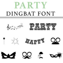 party dingbat font