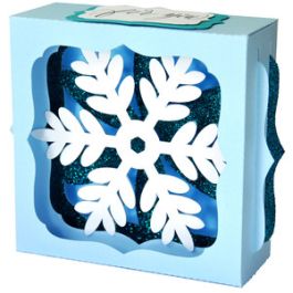 snowflake gift card box