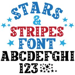 sg stars & stripes font