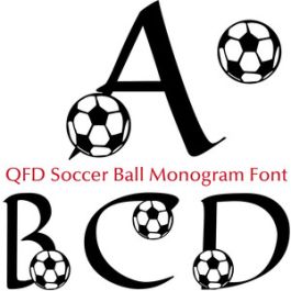 qfd soccer ball monogram font