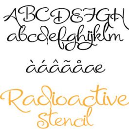 pn radioactive stencil