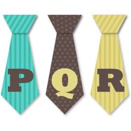 neck tie banners: p-r