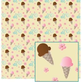 ice cream cone pattern