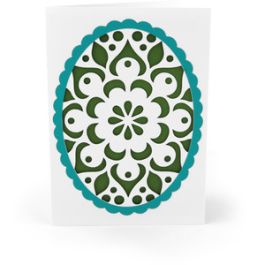 intricate cut card pattern