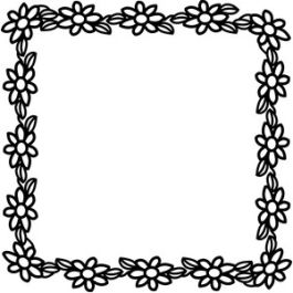 square flowers frame