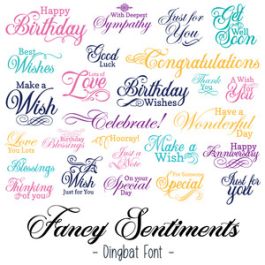 fancy sentiments quote font