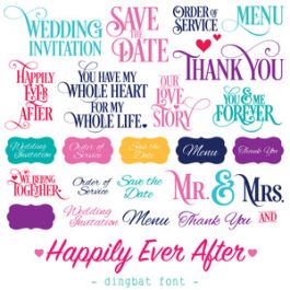 happily ever after font