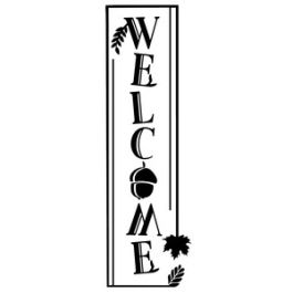 welcome vertical sign