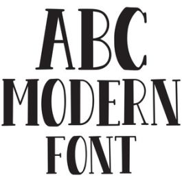 modern font