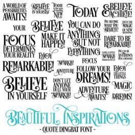 beautiful inspirations font
