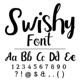 swishy font