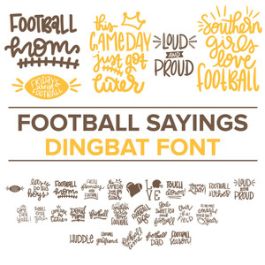 football sayings dingbat font