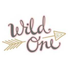wild one hand lettering