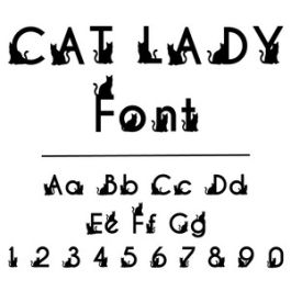cat lady font
