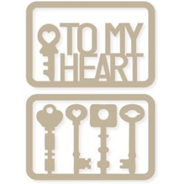 4x6 keys heart