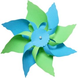 3d flower pinwheel