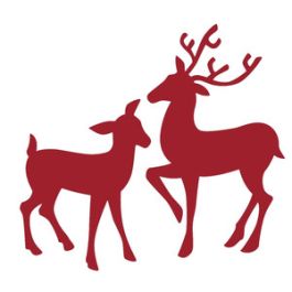 christmas reindeer couple