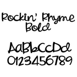 rockin' rhyme bold font