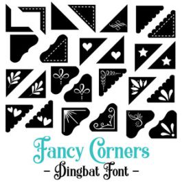 fancy corners dingbat font