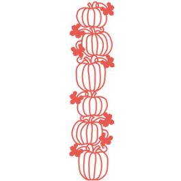 pumpkins vertical repeating border