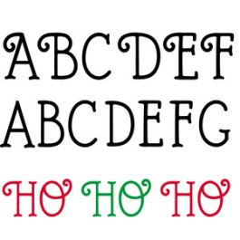 ho ho ho font|279690