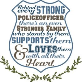behind every strong police officer