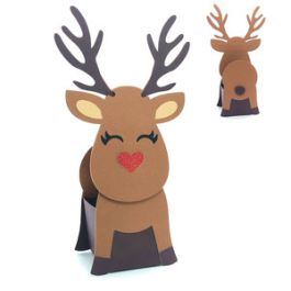 3d christmas reindeer box