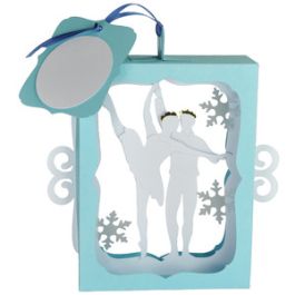 nutcracker snow king and queen ornament decoration