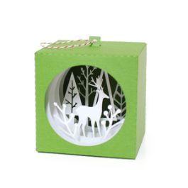 deer cube ornament